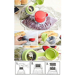 Food Multifunctional Silicone Sealing Cap. 3-piece Set, Food Saver Cap. Food Sealing cap By Giftkoncepts