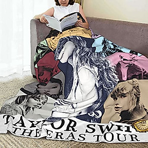 Taylor ERAS Tour Swift Blanket Throw for Bedroom Sofa Soft Warm Party Decorations Taylor ERAS Tour Swift Blanket Throw for All Seasons 50"X40"