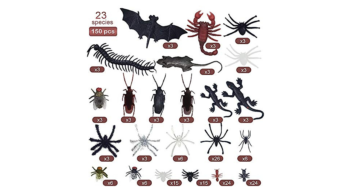 Realistic Prank Bugs Kit for Halloween Fun
