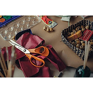 Fiskars 1000815 General Purpose Scissors, Total Length: 21 cm, Quality Steel/Synthetic Material, Classic, one, Orange