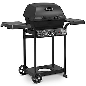 Broil-Mate 2-Burner Propane Gas Grill + Flame King 20lb Propane Tank