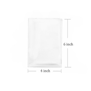 600 Clear Cello/Cellophane Treat Bags and Ties 4x6-1.4 mils OPP Plastic Poly Bags for Gift in Bulk for Lollipop Cake Pop Candy Buffet Chocolate Cookie Wedding Supply (4'' x 6'')