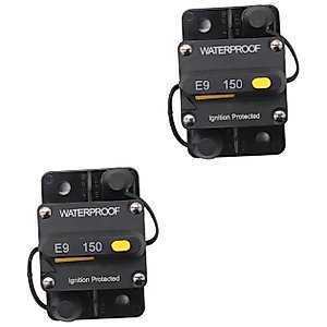 Totority 2pcs car Waterproof Automotive Circuit Breaker Protector Fuse 150a overcurrent