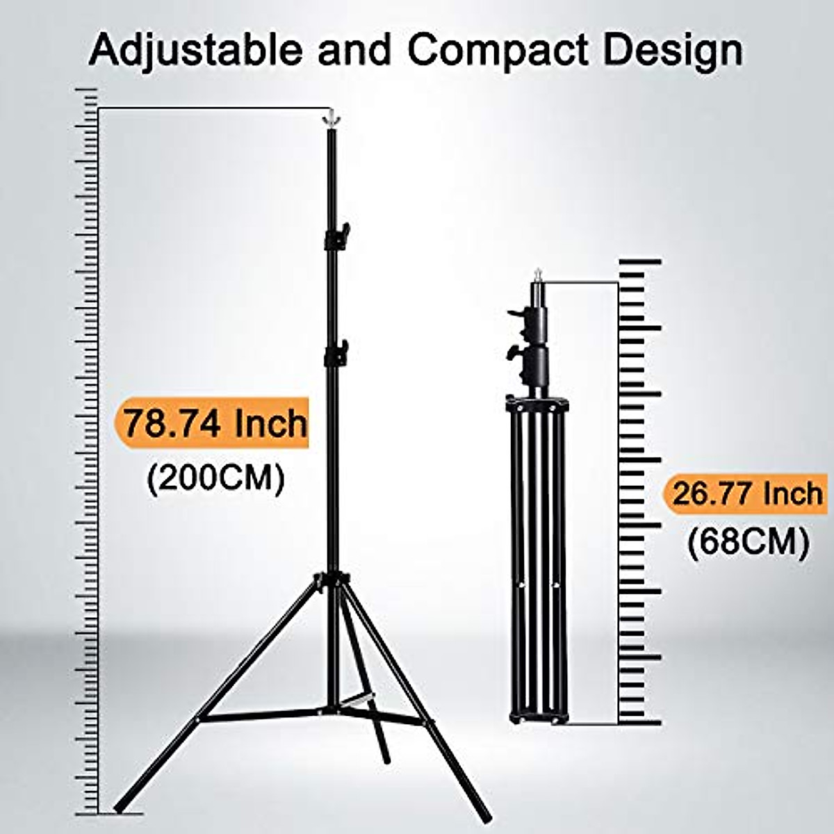 Heysliy Green Screen Backdrop with Stand Kit, 6.5 X 6.5 Ft Portable Green Screen Stand with 5 X 6.5 Ft Greenscreen for Streaming,Video Gaming,Zoom