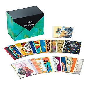 Hallmark Mahogany Pack of 24 Handmade Assorted Boxed Greeting Cards—Birthday Cards, Baby Shower Cards, Wedding Cards, Sympathy Cards, Thinking of You Cards, Thank You Cards