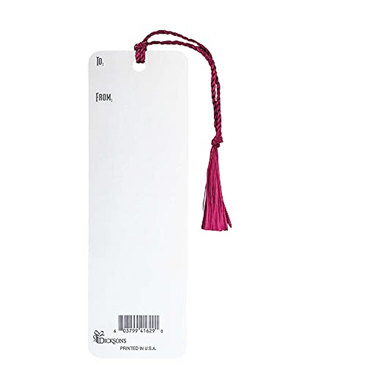 The Reunion Heart Memorial Damask Ivory Cardstock Tassel Bookmarks, Pack of 12