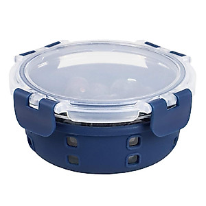 Home Basics B08NK8YP7N Food Storage Container, 13 Ounce, Indigo