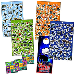 Jurassic World Stickers Set Bundle Includes Separately Licensed GWW Reward Stickers and Bookmark