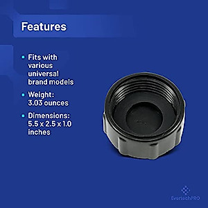 EvertechPRO 2 PACK 70137 Hose End Cup 5.5" x 2.5" x 1.0" for general use