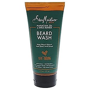 SheaMoisture Beard Wash for a Full Beard Maracuja Oil & Shea Butter to Deep Clean and Refresh Beards 6 oz