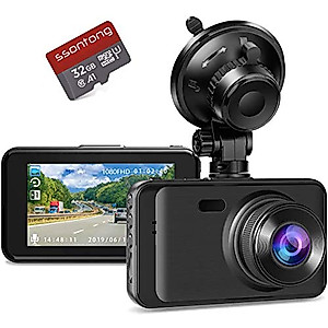 Dash cam with 32 GB SD Card Plus OBD Power Cable