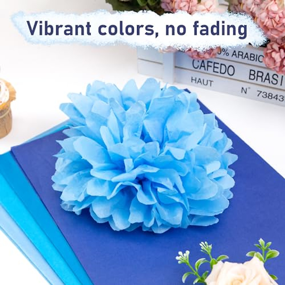 HEYPLACE 360 Sheets Tissue Paper for Gift Bags, Blue Tissue Paper Bulk 11.5 x 8Inch Tissue Paper for Gift Wrapping Crafts Graduation Wedding Birthday Party 6 Colors