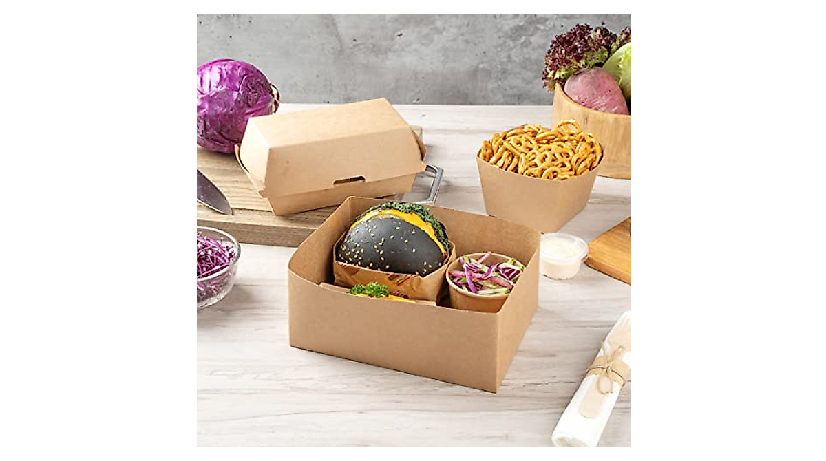 Restaurantware Bio Tek Burger Trays - Eco-Friendly & Recyclable