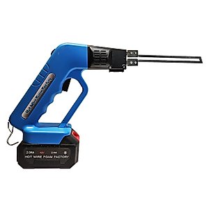 Hot Wire Foam Facotry Cordless Industrial Hot Knife Foam Cutter Kit, Battery Powered, 40+ Min Runtime, 6-Inch Blade, Routing Blade, Carrying Case