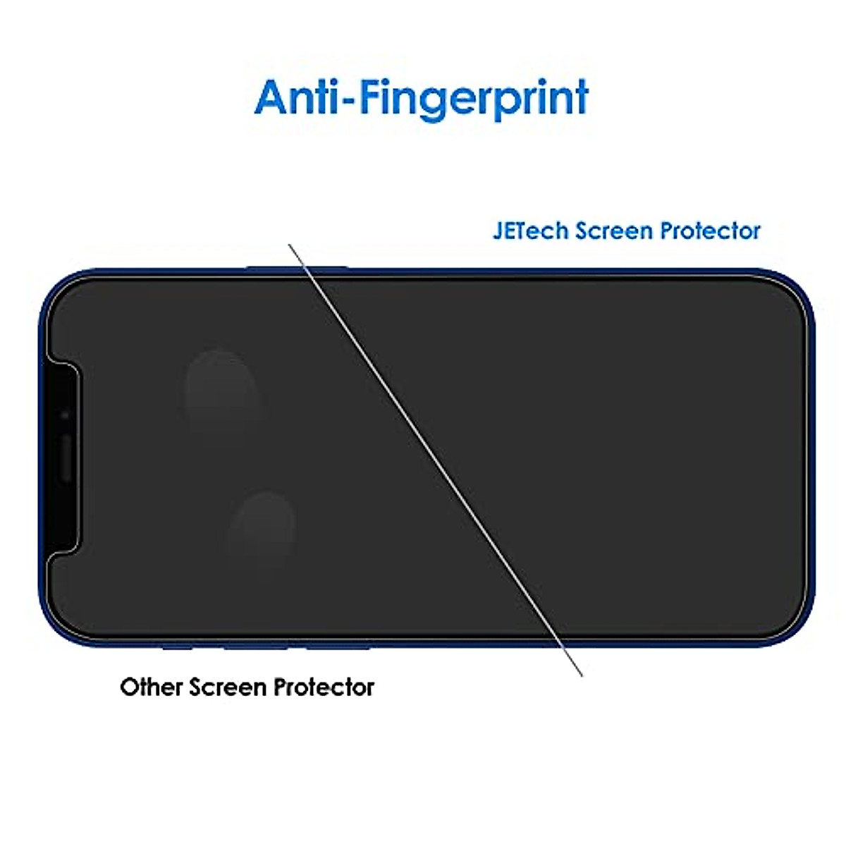 JETech Screen Protector for iPhone 12 6.1-Inch with Camera Lens Protector (Not for iPhone 12 Pro), Tempered Glass Film, 2-Pack Each