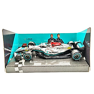 XTD Bburago 1:43 2022 F1 Mercedes-AMG Team W13 #44 Lewis Hamilton Alloy Luxury Vehicle Diecast Cars Model Toy (2022 W13 #44)