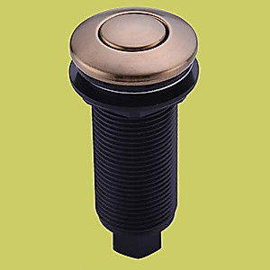 SINKINGDOM SinkTop Air Switch Kit with Champagne Bronze Long Button(Brass Cover) for Garbage Disposal