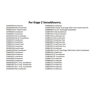 51405MA 51279MA Worm Gear & Gasket Kit Compatible With Craftsman SnowThrower for 2 Dual Stage Snowblower 536886540 536886180 601002109, Replaces MT51405MA, 51405, 9355, 204167 Models (22 Teeth)
