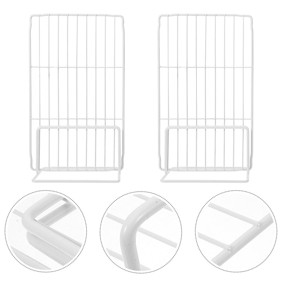 Iron Organizer For Freezer Freezer Wire Divider iron wire Mesh grid fridge shelf organizer ice cream clothes single sided cupboard Metal Shelf Separators partition board