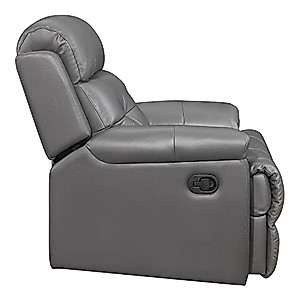 Lexicon Inkwood Wall-Hugger Manual Double Reclining Loveseat, Dark Gray