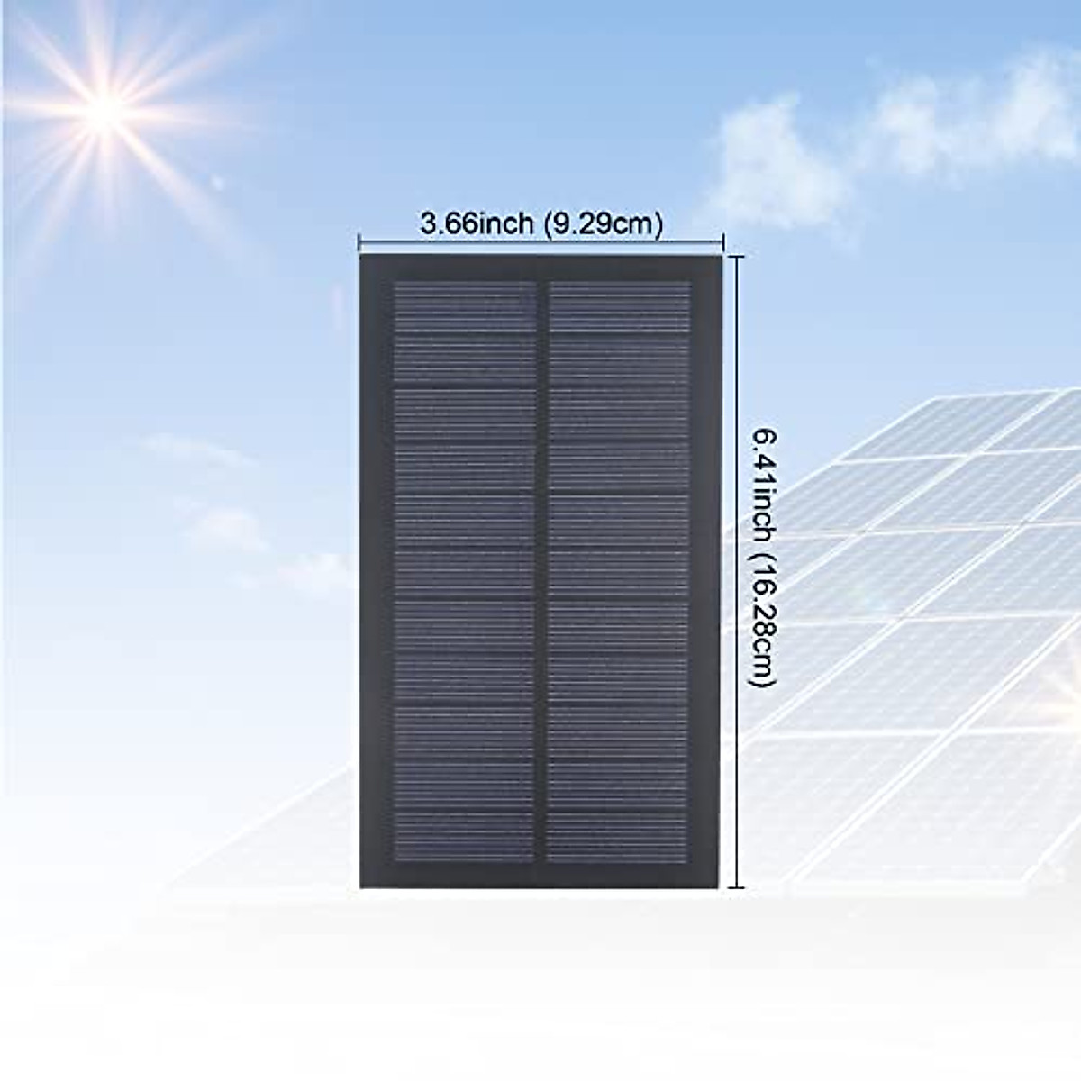 Soshine 10pcs Small Solar Panels - 1.8w 5.5v Mini Solar Panels with High Performance Monocrystalline for Solar Light,Science Project