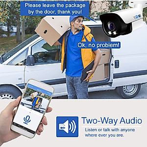 GW Security 16 Channel 12MP NVR H.265+ 4K Fulltime Color Night Vision Security Camera System with 16 UltraHD 8MP IP Two-Way Audio Outdoor PoE Security Cameras, Smart AI Human & Vehicle Detection