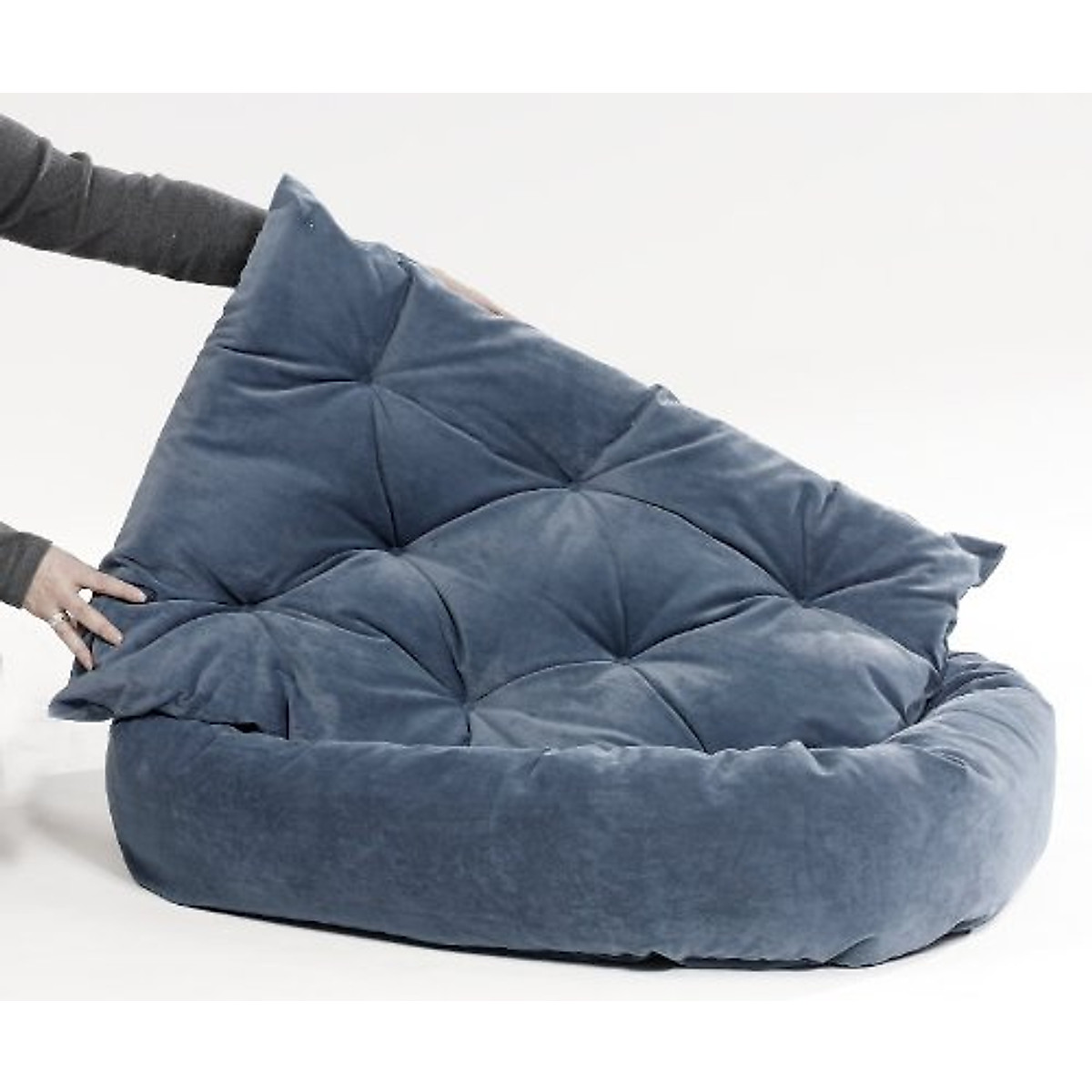 Bowsers Donut Bed, Medium, Pewter Bones