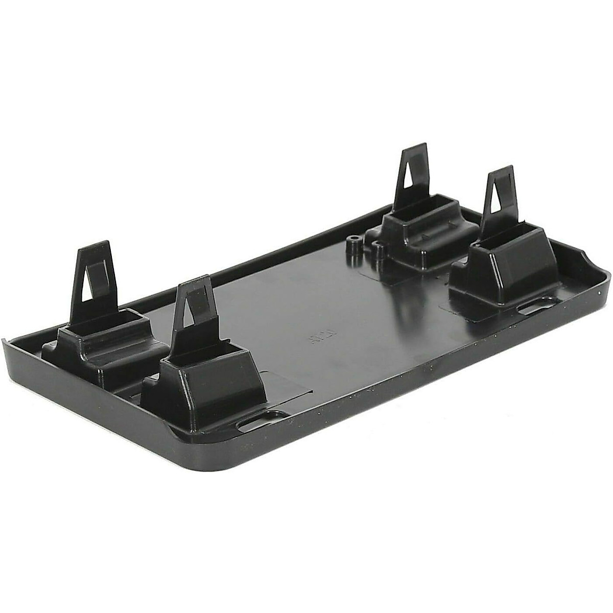 DAT AUTO PARTS Front Bumper License Plate Frame Tag Mounting Bracket Holder Replacement for 2015-2017 Ford F-150 Series Non Turbo Black Textured Plastic FO1068165 FL3Z17A385A