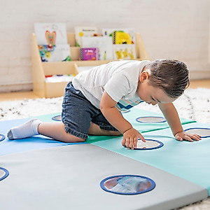 ECR4Kids SoftZone 123 Look at Me Activity Mat, Folding Playmat, Contemporary