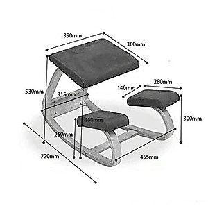 Orthopedic Kneeling Stool, Ergonomic Rocking Kneeling Chair for Back Support Upright Posture Stool for Home Office