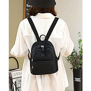 MBVBN Women's Waterproof Fashion Mini Backpack Solid Casual Small Shoulder Bag Purse (Khaki)