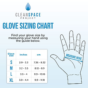 CLEAN SPACE PROJECT Nitrile Gloves, Extra Thick 5.5 Mil, Disposable, Powder Free, Latex Free (Black - Large, Box of 100)