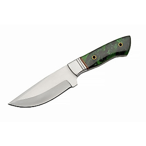 Emerald Wave Green Resin 9" Stainless Steel Hunting Knife