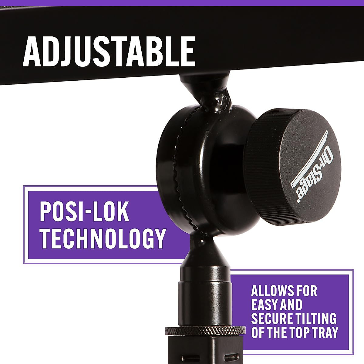 OnStage KSA8585 Keyboard Accessory Tray, Black