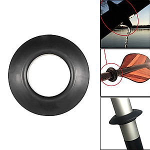 Maxmoral 4pcs Kayak Paddle Drip Rings Accessories for Canoe Raft Paddles Oar Shaft Replacement