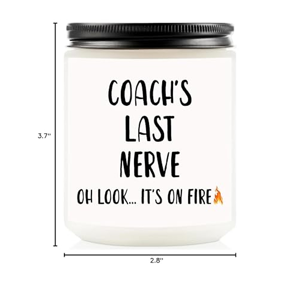 Coach Gifts for Men Women, Baseball Coach Gifts, Coach Appreciation Gifts for Basketball/Baseball/Softball/Soccer/Volleyball, Handmade Lavender Natural Soy Wax Candle Gifts for Coach (7oz)