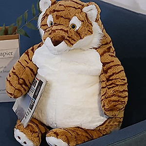 ronivia Tiger Weighted Stuffed Animals, 17" 3.5 lbs Weighted Tiger Plush Large Weighted Plush Animal Toy Pillow Gifts for Boys and Girls