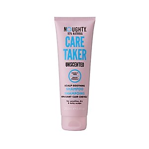 Noughty 97% Natural Care Taker Shampoo, Fragrance Free and Soothing for Dandruff Prone Sensitive Scalps, with Bisabolol and Oatmeal Extract, Sulphate Free Vegan Haircare 250ml