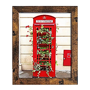 SESEAT 8x10 Picture Frame Wood Brown, Photo Frame for Wall Mounting or Tabletop, 1 Pack