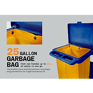 Commercial Housekeeping Janitorial cart with Vinyl Bag AF08170 Blue