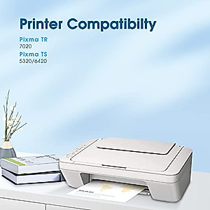 L2KB PG-260XL CL-261XL Ink Cartridge 260XL 261XL for Canon 260 and 261 Ink cartridges XL Canon 260 Black Ink for Canon Pixma TS5320 TS6400 TS6420 TR7020 Printers (1Black/1Tri-Color, 2PK)