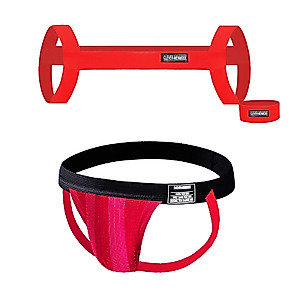 JOCKLAND Men's Jock Strap Set with Body Chest Harness, Elastic Waistband Sexy Underwear Halter Belt for Men