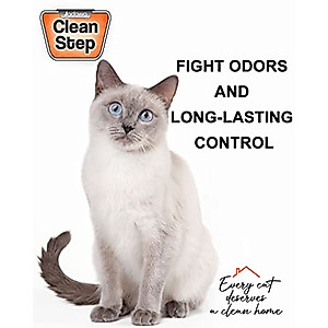 Jadawa Clean Step All Natural Cat Litter, Maximum Clumping Litter, 99.5% Dust Free (9.3 lb, Extreme-Activated Carbon)