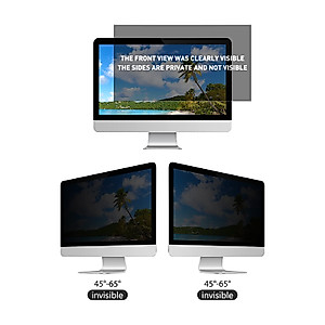 20.1''W Inch Privacy Screen Filter for Desktop Computer Square Monitor - Anti-Glare, Blocks 96% UV,Anti-Scratch with 4:3 Aspect Ratio