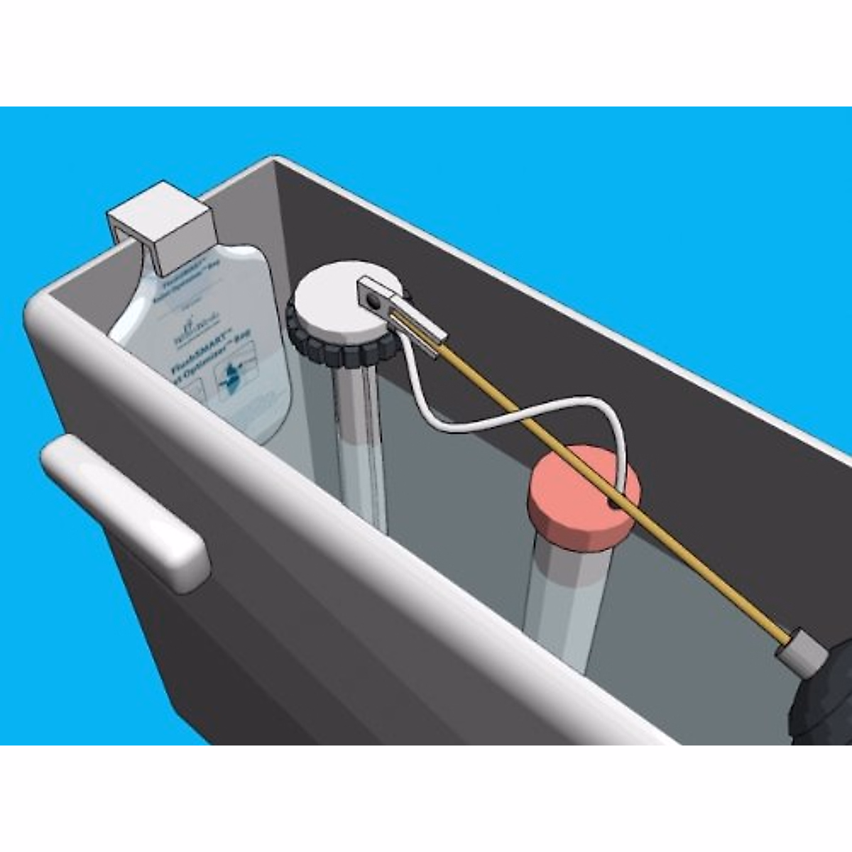 PF WaterWorks PF0550 FlushSMART Toilet Tank Optimizer Insert/Bag, Saves 1/2 to 3/4 Gallon Water per Flush, White