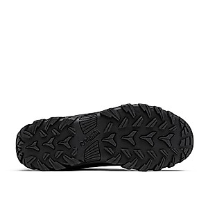 Columbia Men's Buxton Peak Mid II Hiking Shoe, Black/Shark, 13 Wide