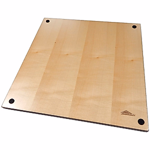 Erebus Chess Board with Inlaid Mahogany Wood, Medium 13 x 13 Inch, Board Only