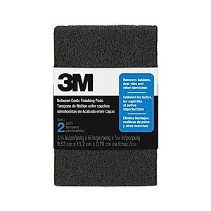 3M 10144NA 3-3/4 by 6 by 5/16-Inch Between Coats Finishing Pads, 12 per Case