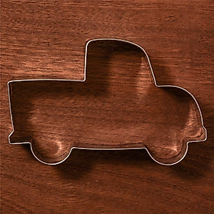 LILIAO Vehicle Pick-up Truck Cookie Cutter - 4.5 x 2.9 inches - Stainless Steel