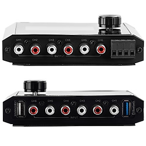 NVX XDSP66BT 6-Channel X-Series 15 Band Parametric EQ Digital Signal Processor (DSP) with 2.75" LCD Display and Includes Bluetooth USB Adapter for Music Streaming